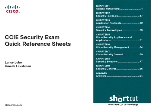CCIE Security Exam Quick Reference Sheets | InformIT